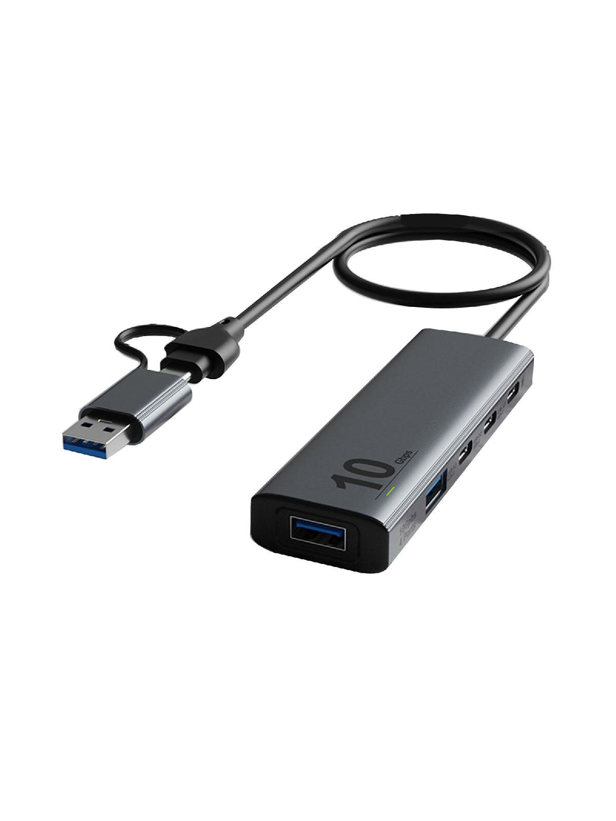 USB C Hub 5 in 1 Adapter TypeC HUB 10Gbps High Speed Data Transfer Charging for Laptop, Notebooks Pads