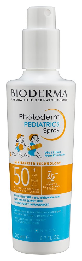 Bioderma photoderm спрей солнцезащитный детский pediatrics spf 50+ 200 мл
