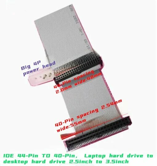 Кабель HDD 44-pin to 40-pin adsynctek 44Pin IDE Cable