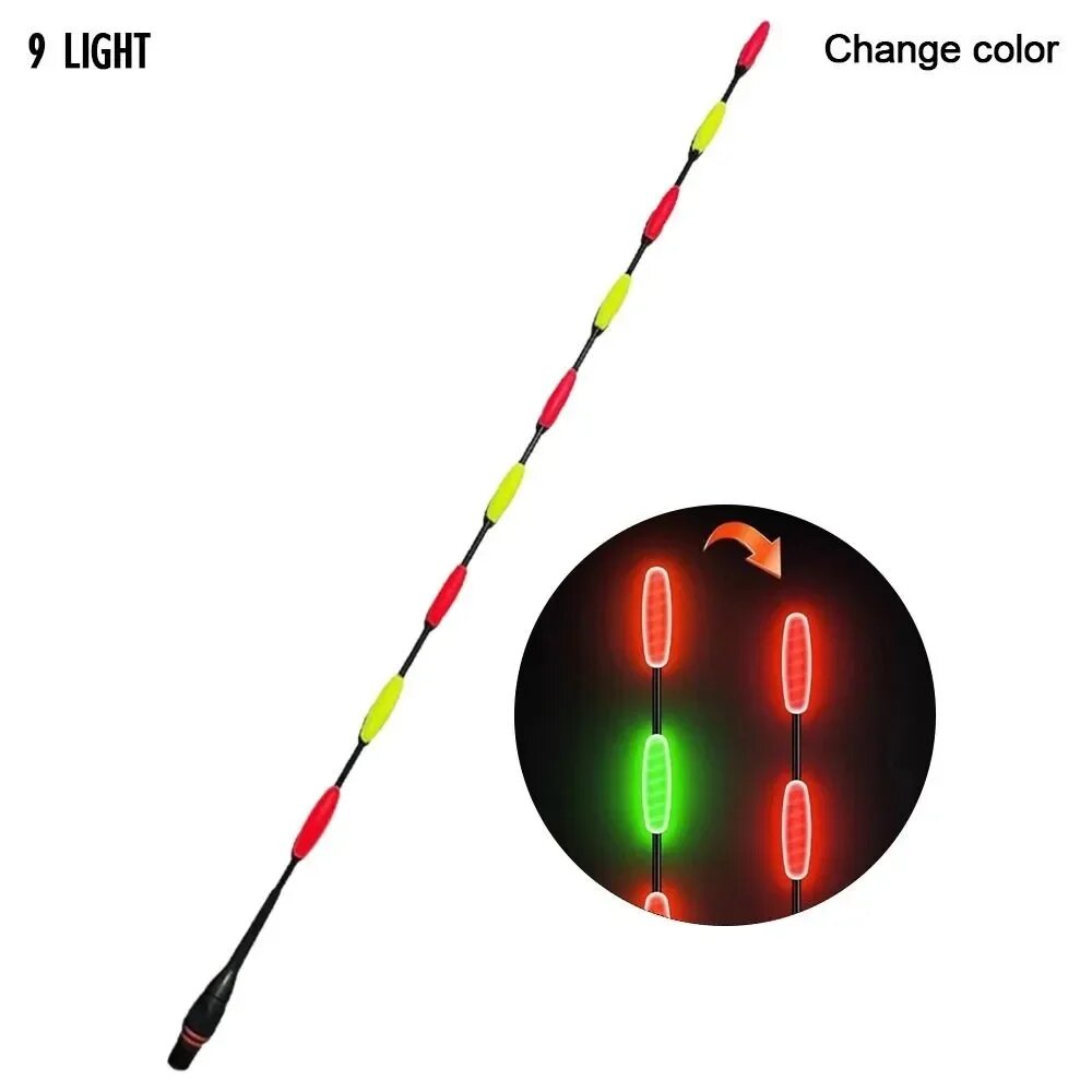 Электронный поплавок для рыбалки BLACKON, 9 Light-Change color