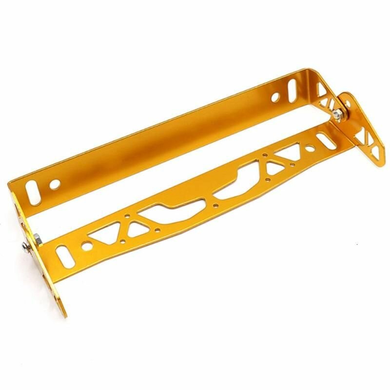 Блестящая рамка для номерного знака для автомобиля, простая установка, долговечная, Золотой