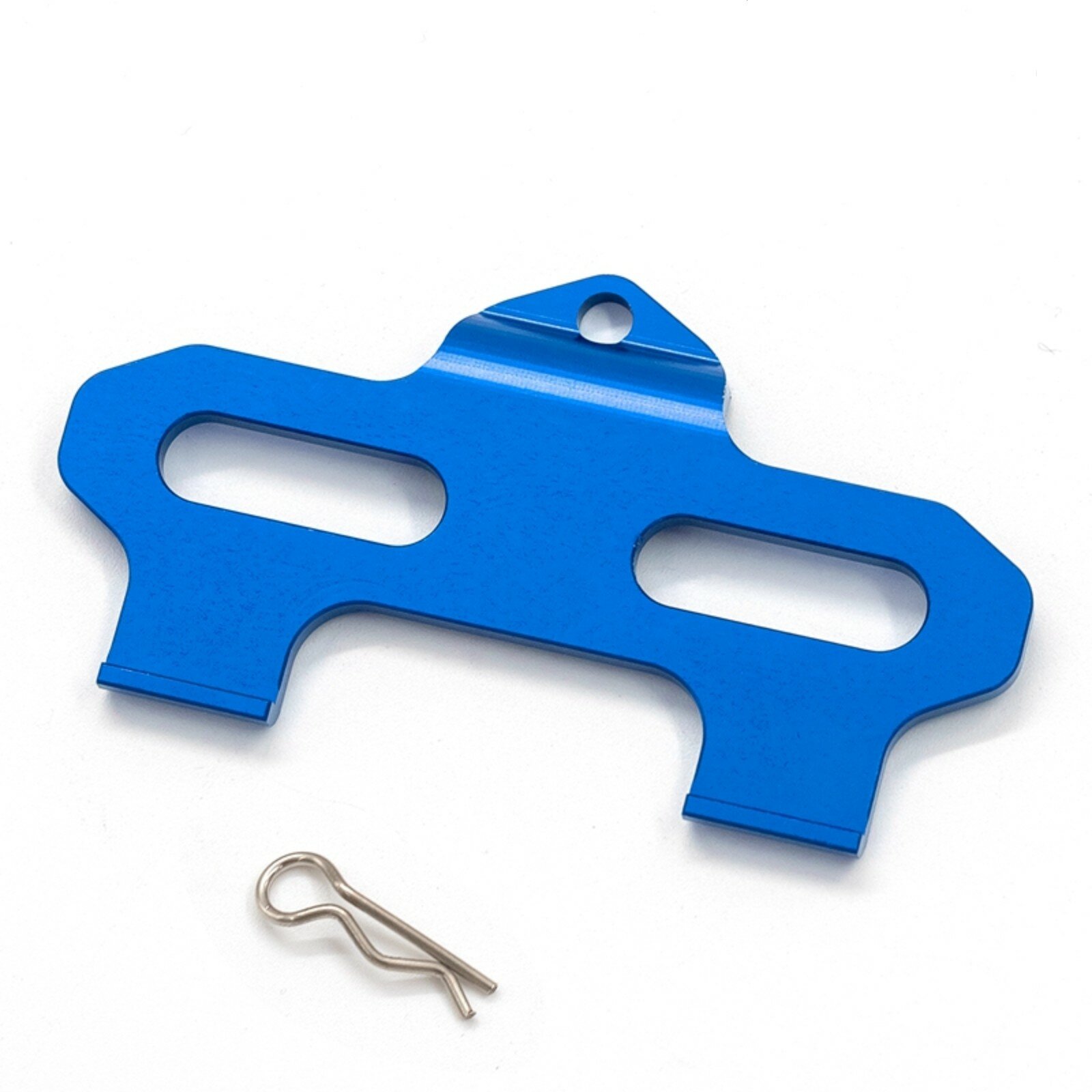 Замена крепежа батареи RACING из алюминия для TRAX4 1/18 LaTx Teton Rally - заменяет деталь 7523, материал алюминиевый сплав, размер упаковки 10*7*0.8см, вес упаковки 12г, пластиковая упаковка, в комплект входят 1 крепеж, 1 клипса