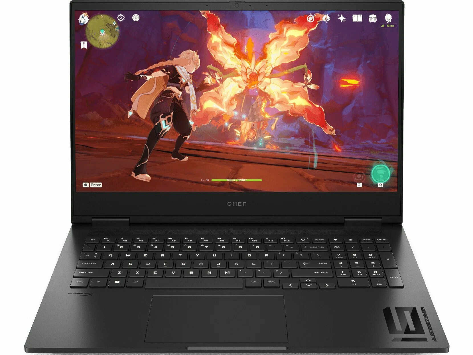 16" Игровой ноутбук HP Omen 16, 2560х1600 IPS 240Гц, Intel Core i7-14650HX (5.2 ГГц), RAM 16 ГБ DDR5, SSD 1024 ГБ, NVIDIA GeForce RTX 5060 (8ГБ), Windows 11 Pro + MS Office Pro, Черный, Русская раскладка