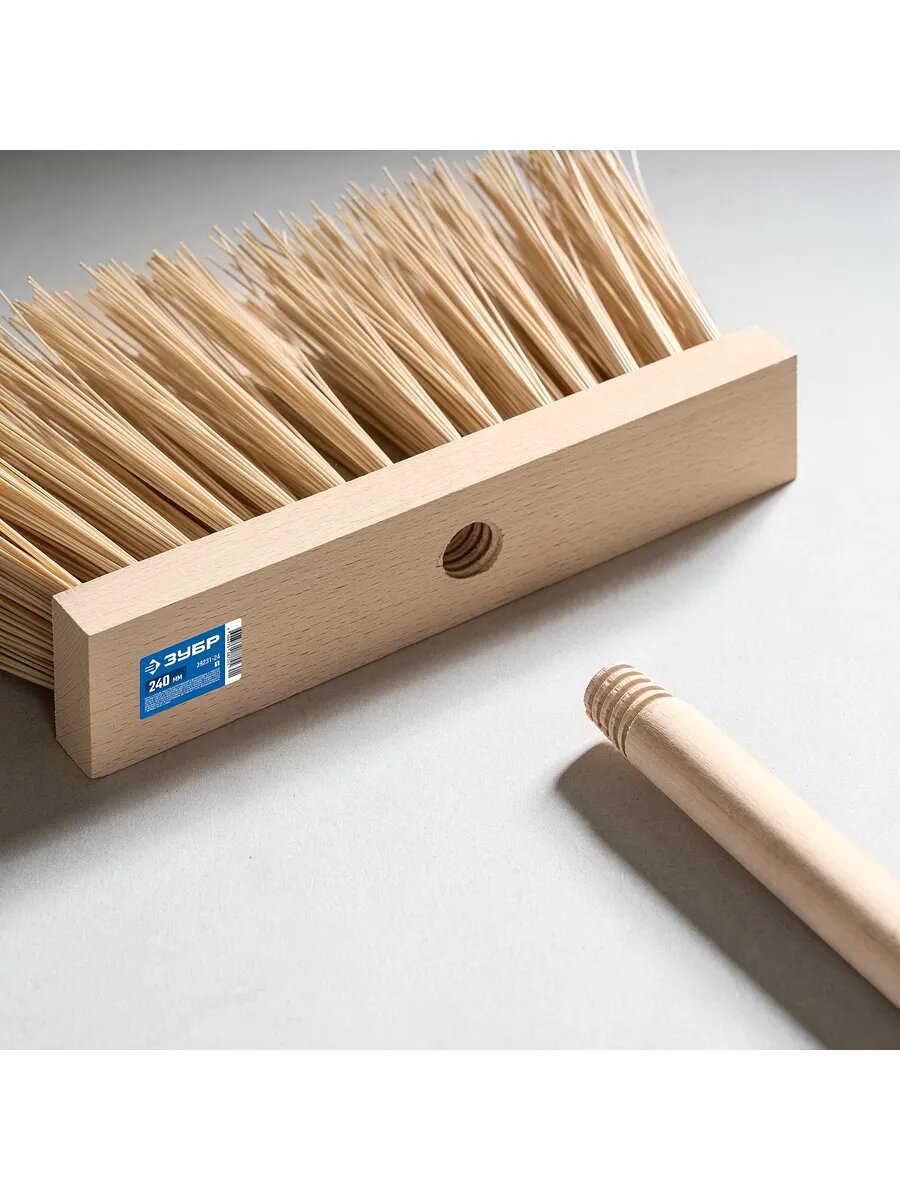 Дока буковая колодка 24см, шлифованный берёзовый черенок 12