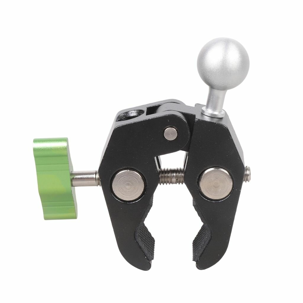 Велосипедный кронштейн с шаровой головкой 17 мм, металлический высоким зажимом - зеленый серебристый