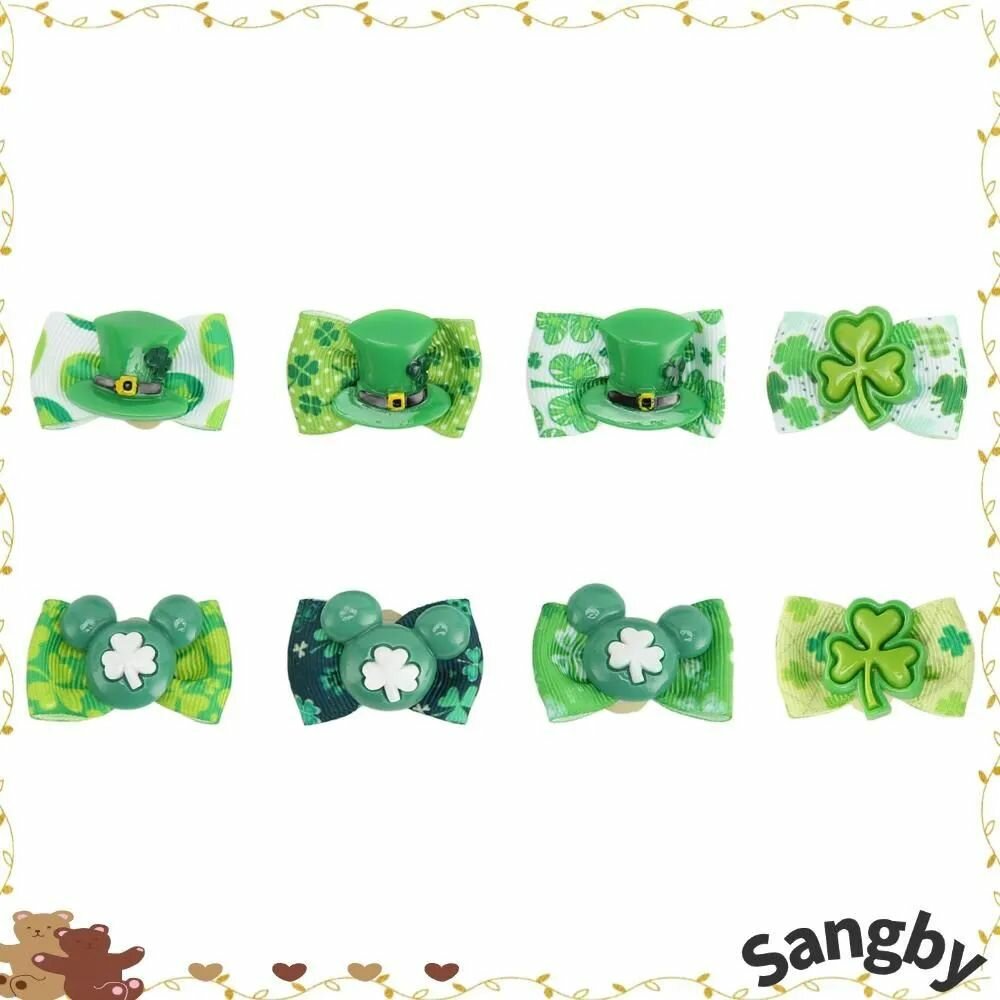 Бантики с клевером для собак