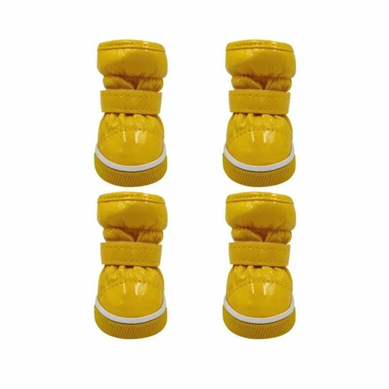 Зимние снежные ботинки для собак осенью и зимой 4 штуки/набор, зимние обувь с флисовой подкладкой