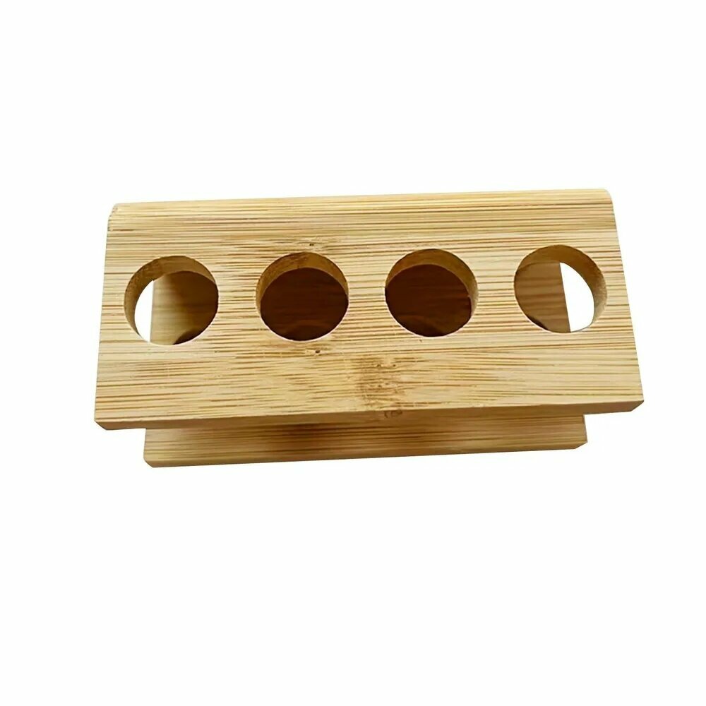 Деревянный держатель для насадок электрической зубной щетки, 4 отделения, нескользящая подставка для ванной комнаты