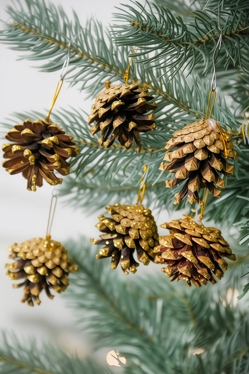 Набор для декорирования шишки сосновые натуральные, 4.5 см, 5 шт, Winter Deco 1000373