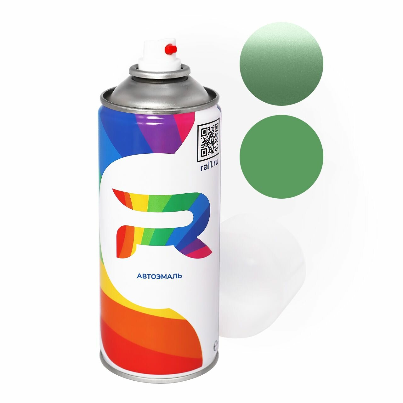 Автоэмаль аэрозольная Hyundai UG - Green Bean (Базовая краска, Двухслойный металлик, Зеленый) баллон 520 мл.