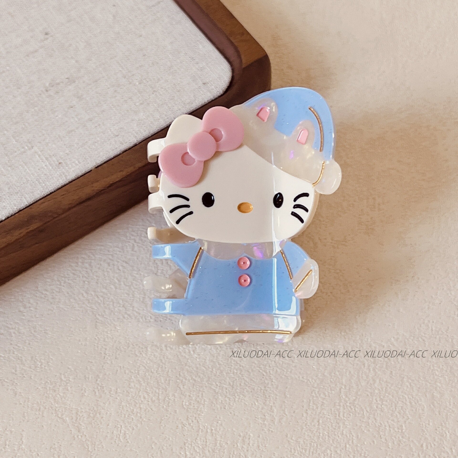 Милая заколка для волос в виде кошачьей лапки, ацетатная заколка с мультяшным котиком, трехмерная заколка-крабик, аксессуар для волос для милой девушки.