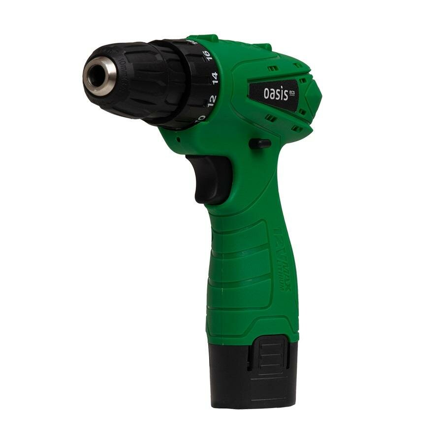 Дрель-шуруповёрт аккум.12В 0-350 об. МИН. Крут. МОМ.22НМ АКК. ЛИТ. ВЕС 0.9КГ OASIS
