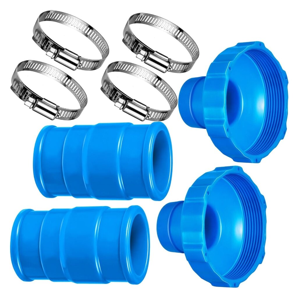 Сменный Разъем Адаптера Шланга Для бассейна Герметичный С Зажимами Из Нержавеющей Стали, Соединяющими Аксессуар Для Бассейна