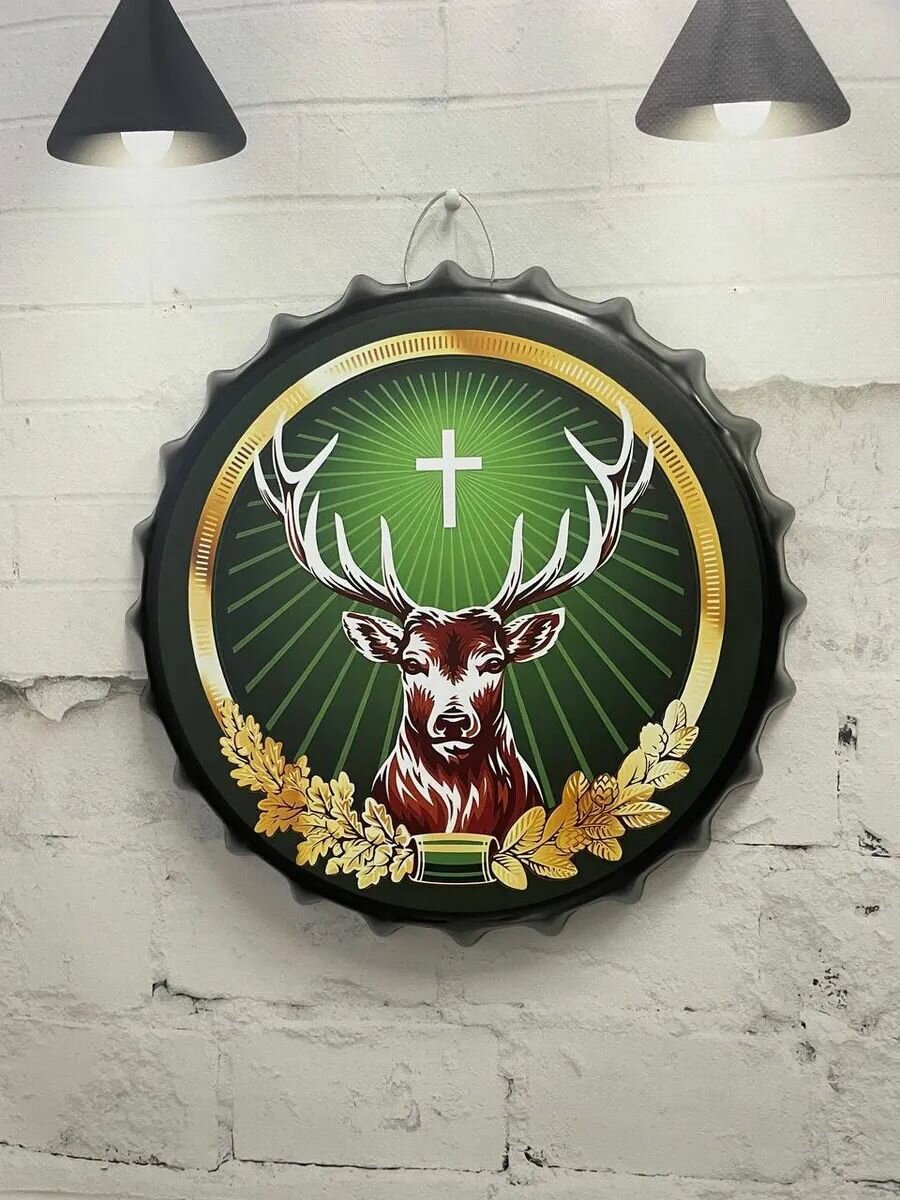 Декор на стену пробка пивная Jagermeister