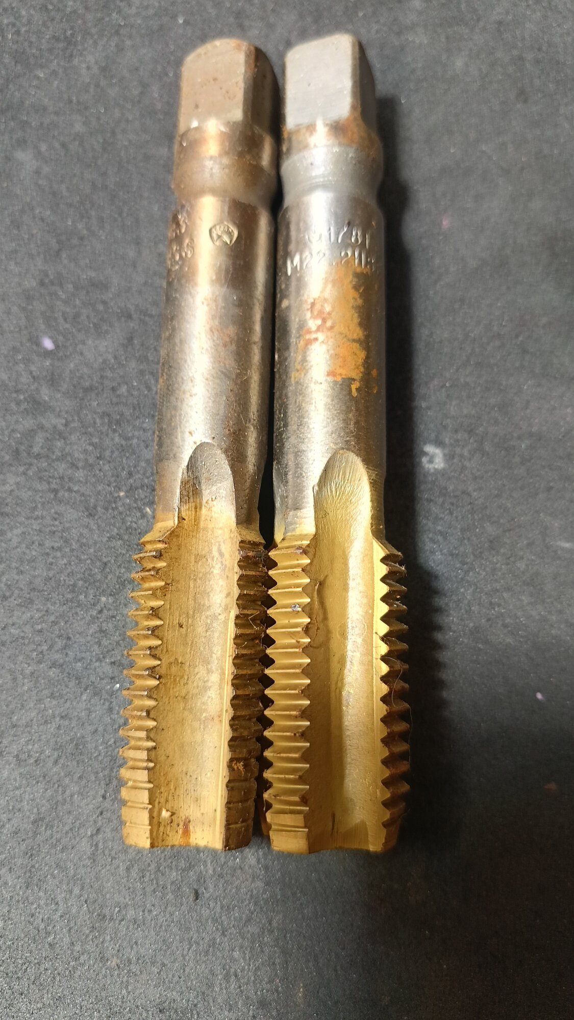 Метчик м/р М22х2,5 1781/1783 HSS комплект из 2-х шт