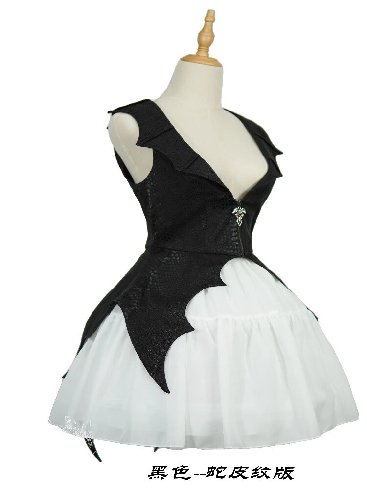 Жилет летучей мыши Bloocosli Черный, XS (средства безопасности и спасения), BlackSnakeskinFabric