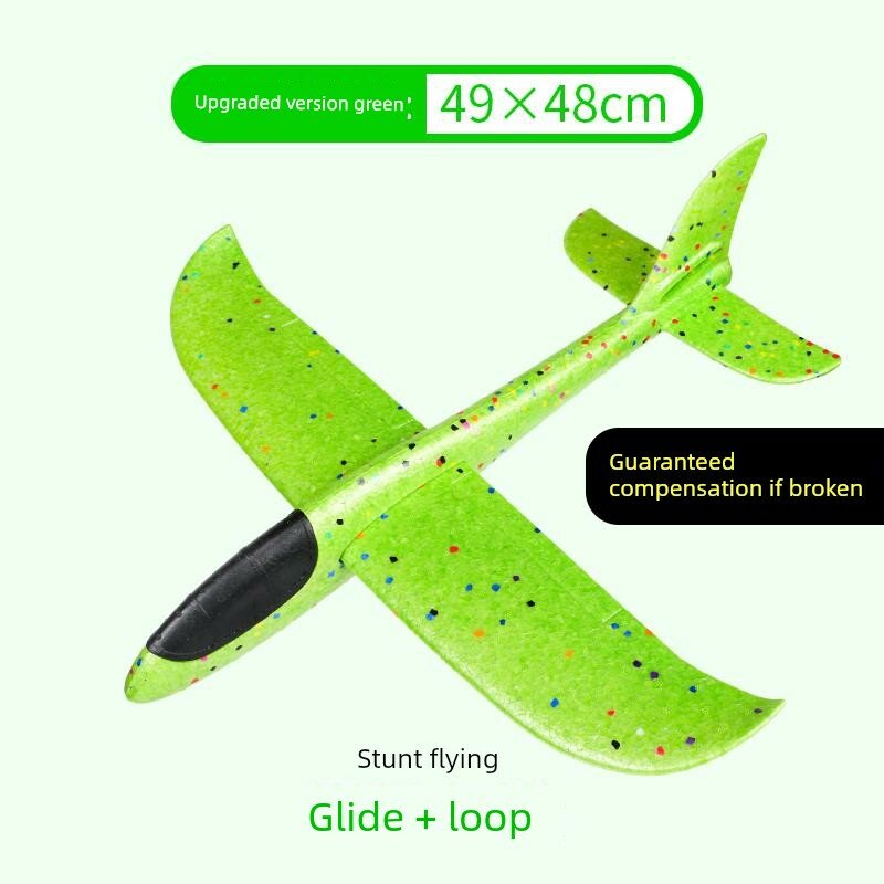 Модель самолета-планера из пенопласта, метаемая вручную, для активного отдыха родителей и детей, популярная, сборная,