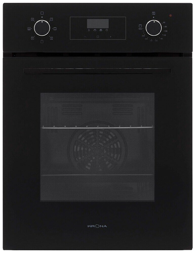 Электрический духовой шкаф Krona RITUS 45 BL/BL G2, ширина 45 см, объем 45 л, черный, Китай