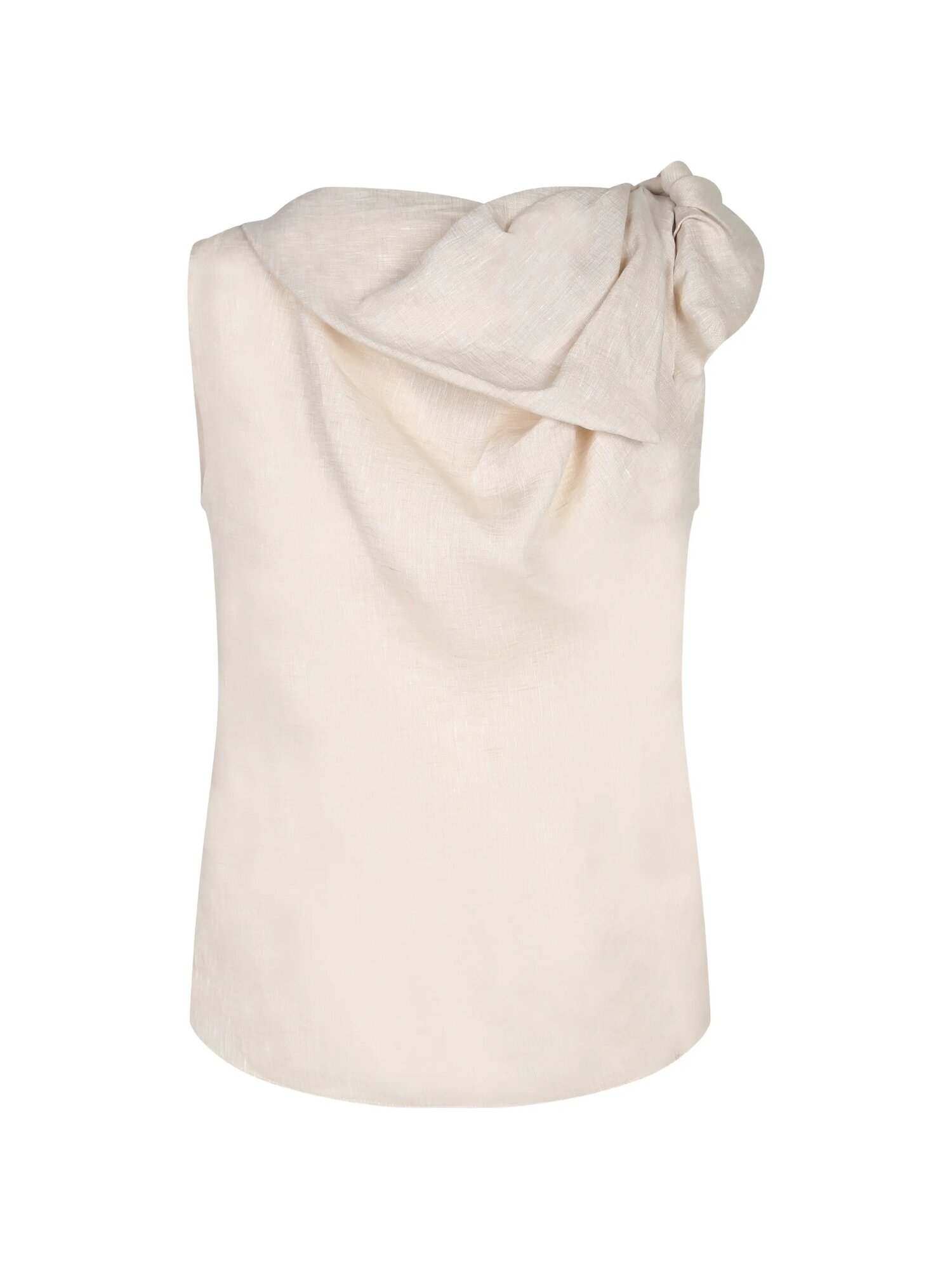 Топ Draped knot-detail top