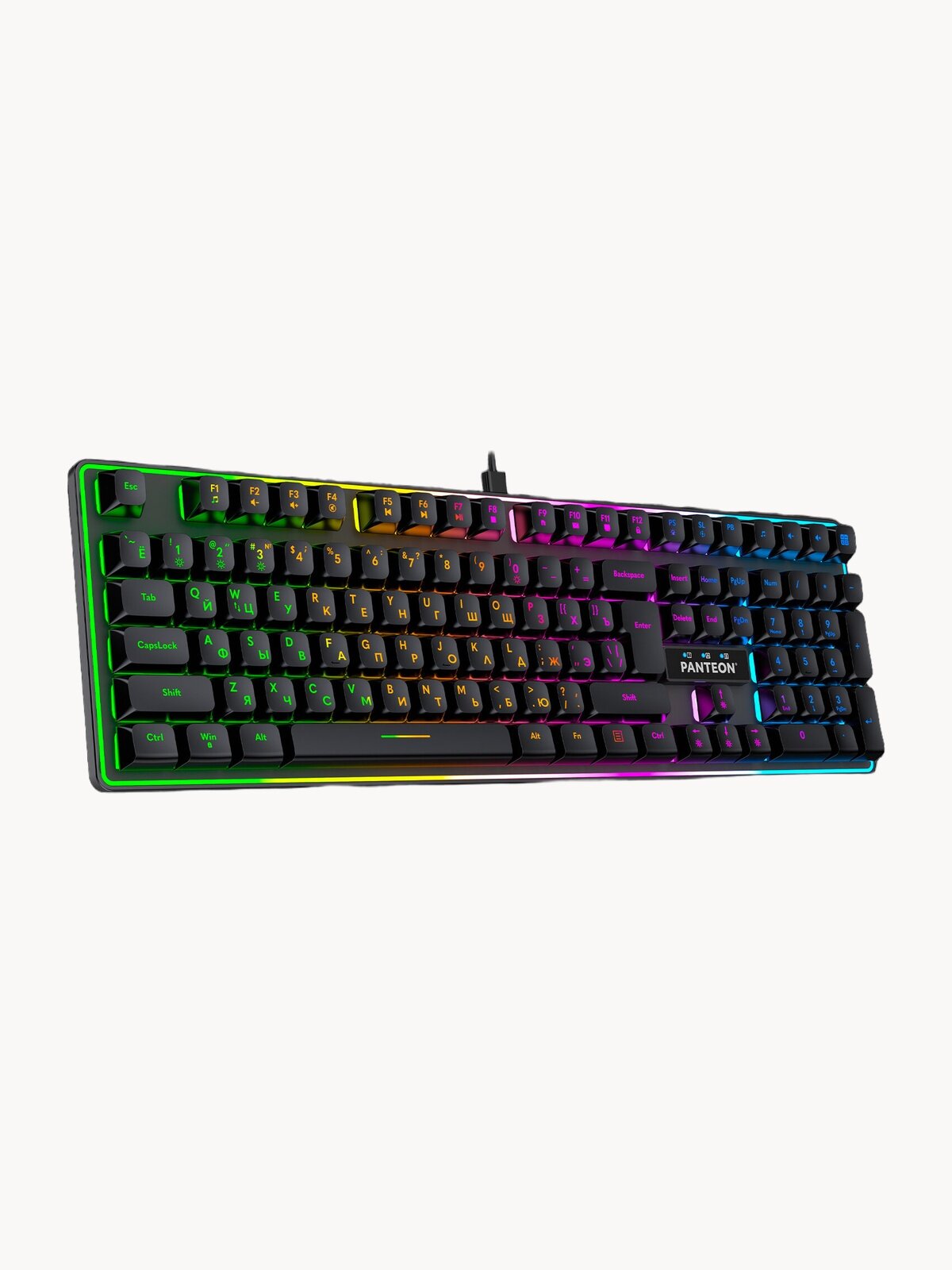 Мембранная клавиатура С led-подсветкой PANTEON M187 черн