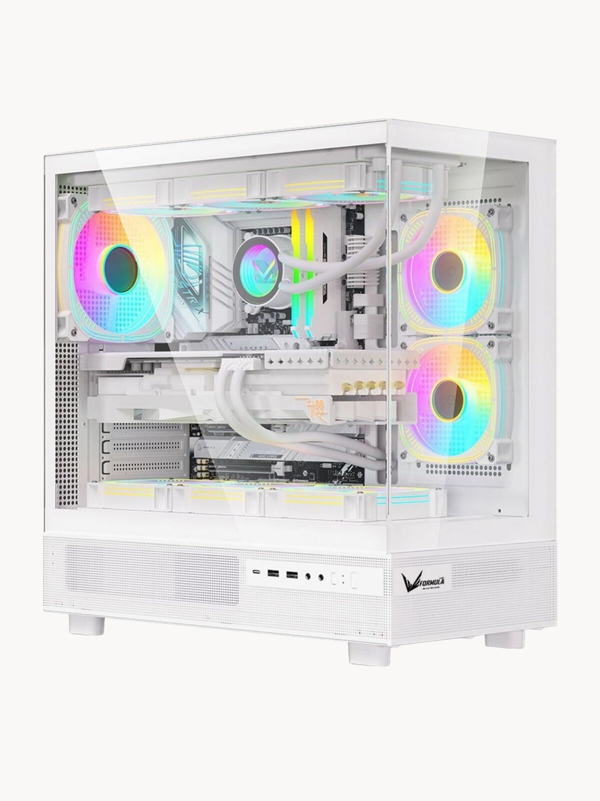 RTX5070 12Gb Мощный игровой компьютер (системный блок) Core 14400f/32GB/ SSD 512 ГБ + 1 ТБ/800W/Win 10 PRO