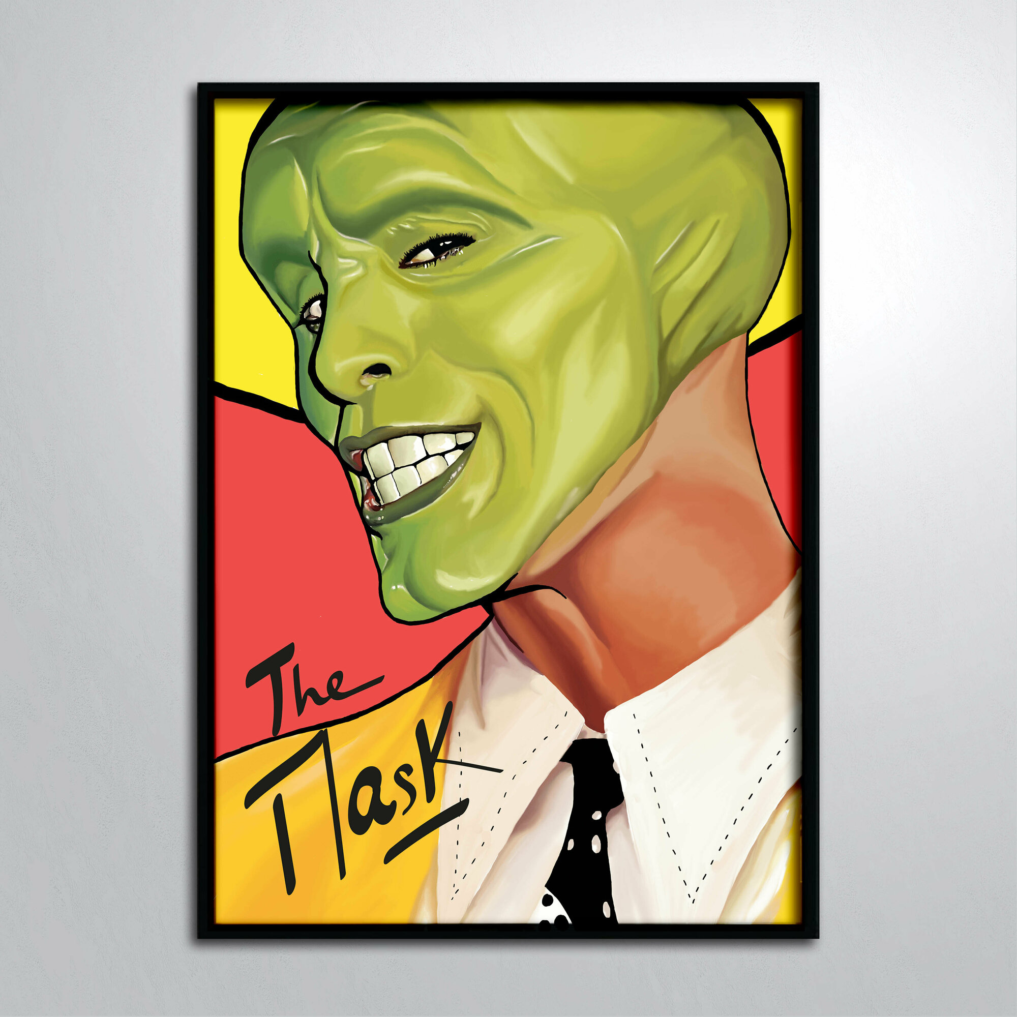 Постер без рамы/Маска Джим Керри Арт The Mask