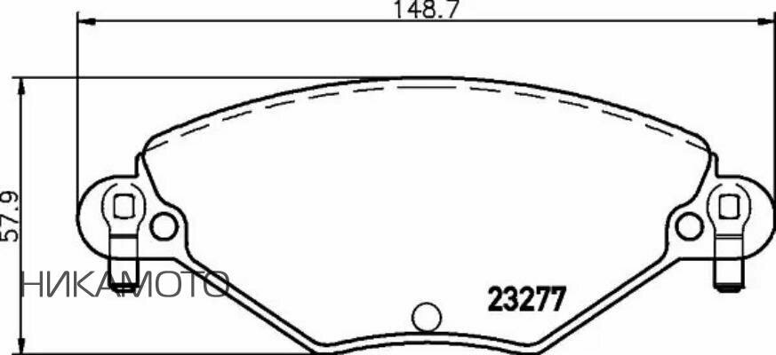 MINTEX MDB2187 Колодки тормозные дисковые передн. C5 I (DC_) C5 I Estate (DE_) C5 I Break (DE_) C5 II (RC_) C5 II B