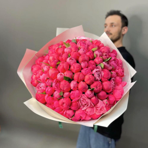 Пионы коралловые 101 шт