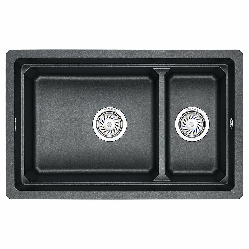 Кухонная мойка Granula Kitchen Space 73х45.5 KS-7304U шварц