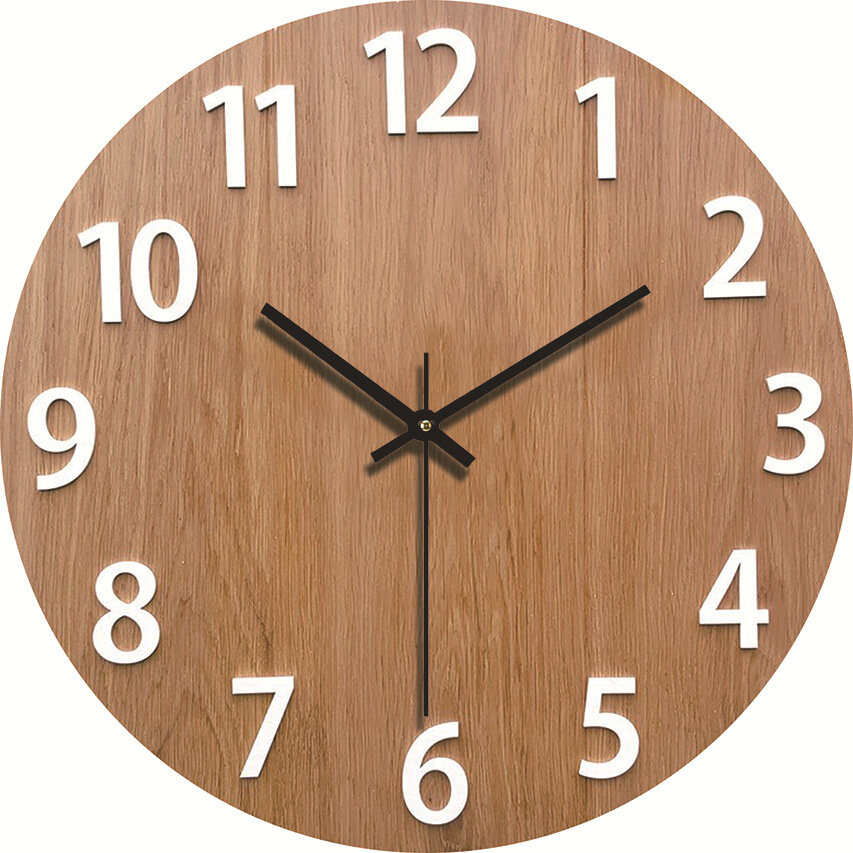 Винтажные настенные часы, бесшумные часы