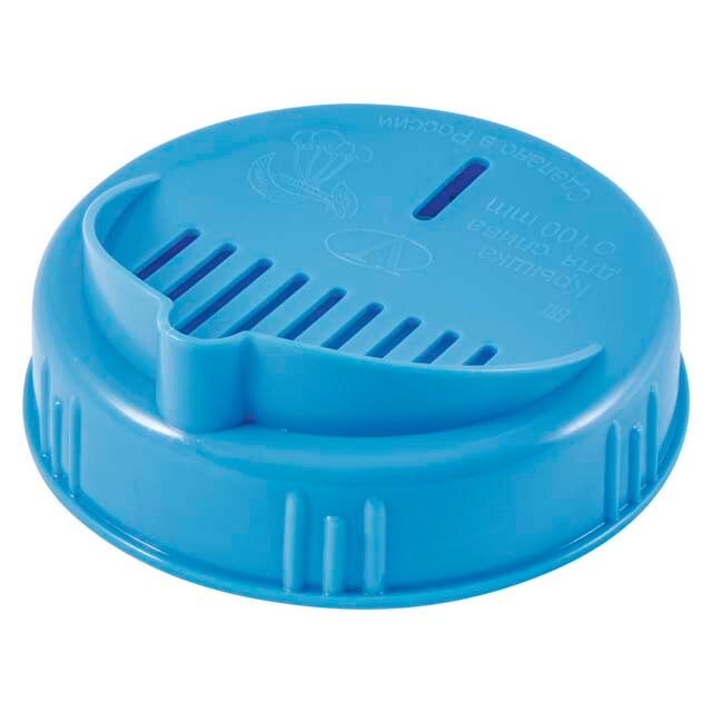 Винтовая крышка для слива, пластиковая, диаметр 10 см, цвет в ассортименте, 1 шт.