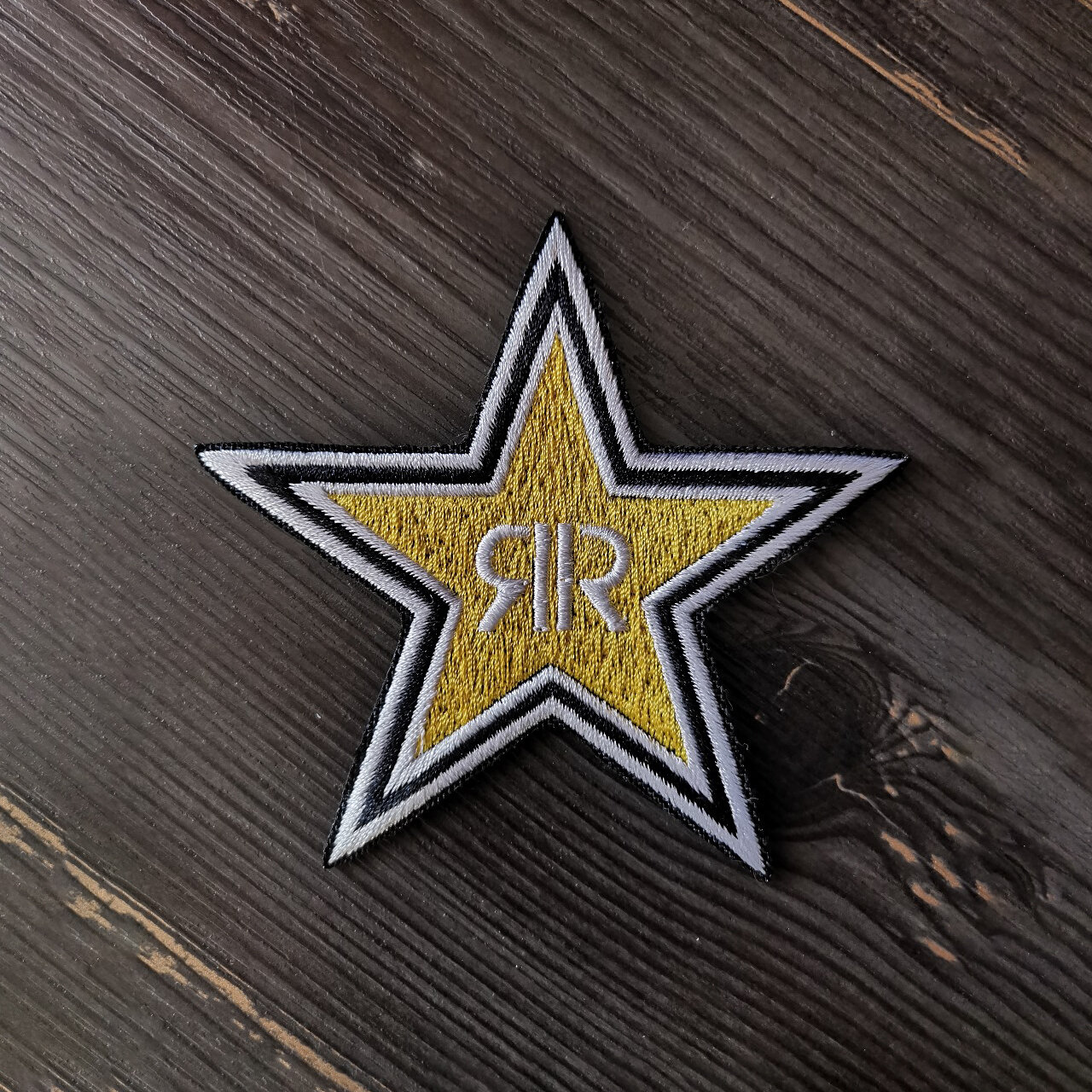 Нашивка Rockstar звезда белая