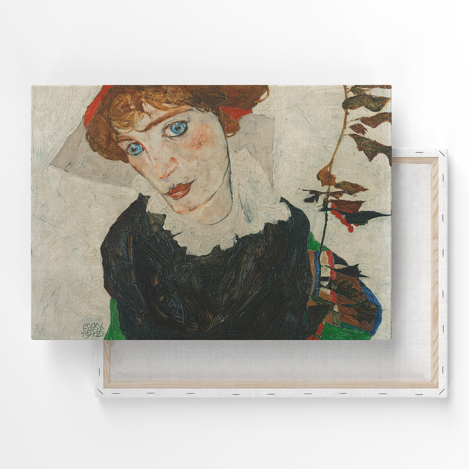 Картина на холсте, репродукция / Эгон Шиле - Portrait of Wally Neuzil / Размер 60 x 80 см
