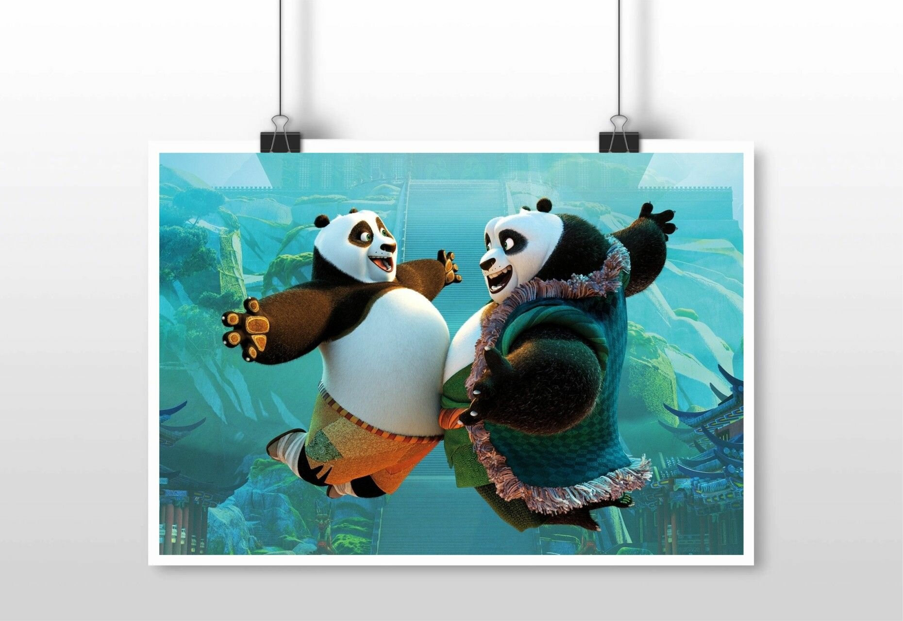 Плакат формата А3 с принтом "Кунг-фу Панда"