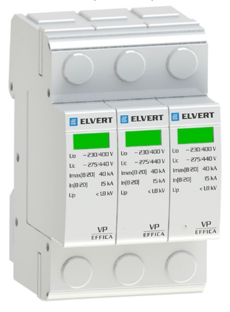 Устройство защиты УЗИП VP 3р класса II 60kA ELVERT VP32-60
