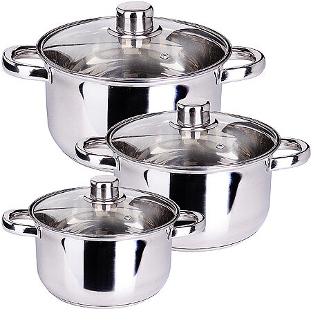 Набор посуды 6пр с крышкой 2+2,9+4,9л 25753 Mayer&Boch KSMB-25753