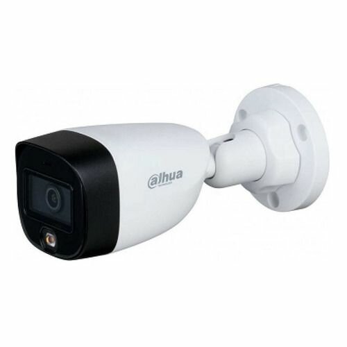 Камера видеонаблюдения аналоговая Dahua DH-HAC-HFW1209CLP-LED-0280B-S2, 1080p, 2.8 мм, белый