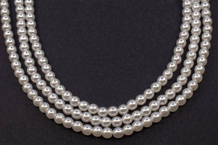 Жемчуг Preciosa, цвет 70402 белый, 3мм, 10шт