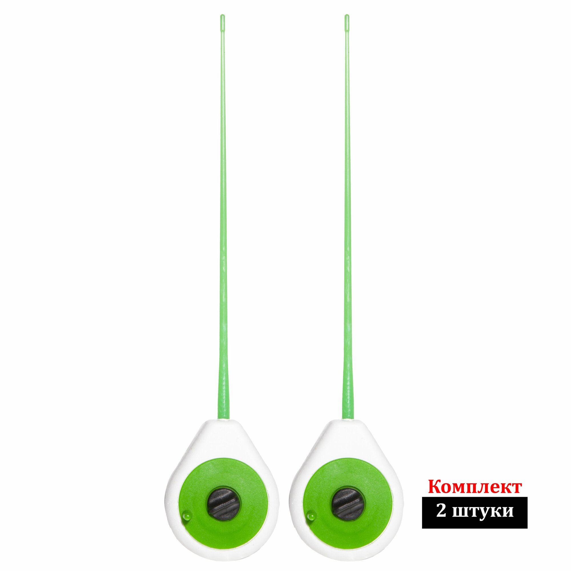 Удочка зимняя Балалайка (с подставкой, пенопласт, Белоруссия) зеленая /2штуки/