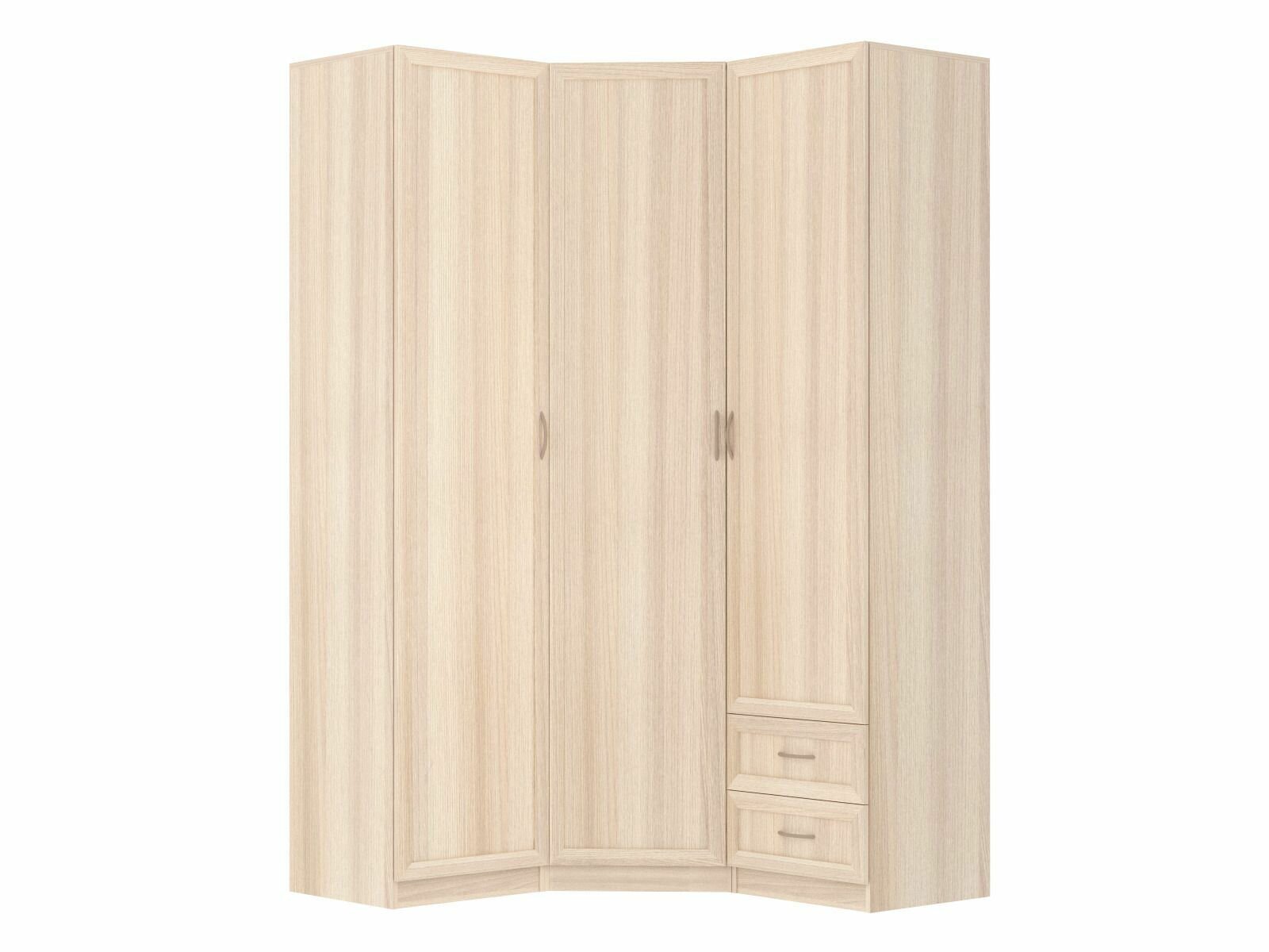 Шкаф угловой для одежды "Наполеон 8.2" 120/120х220х45, дуб молочный