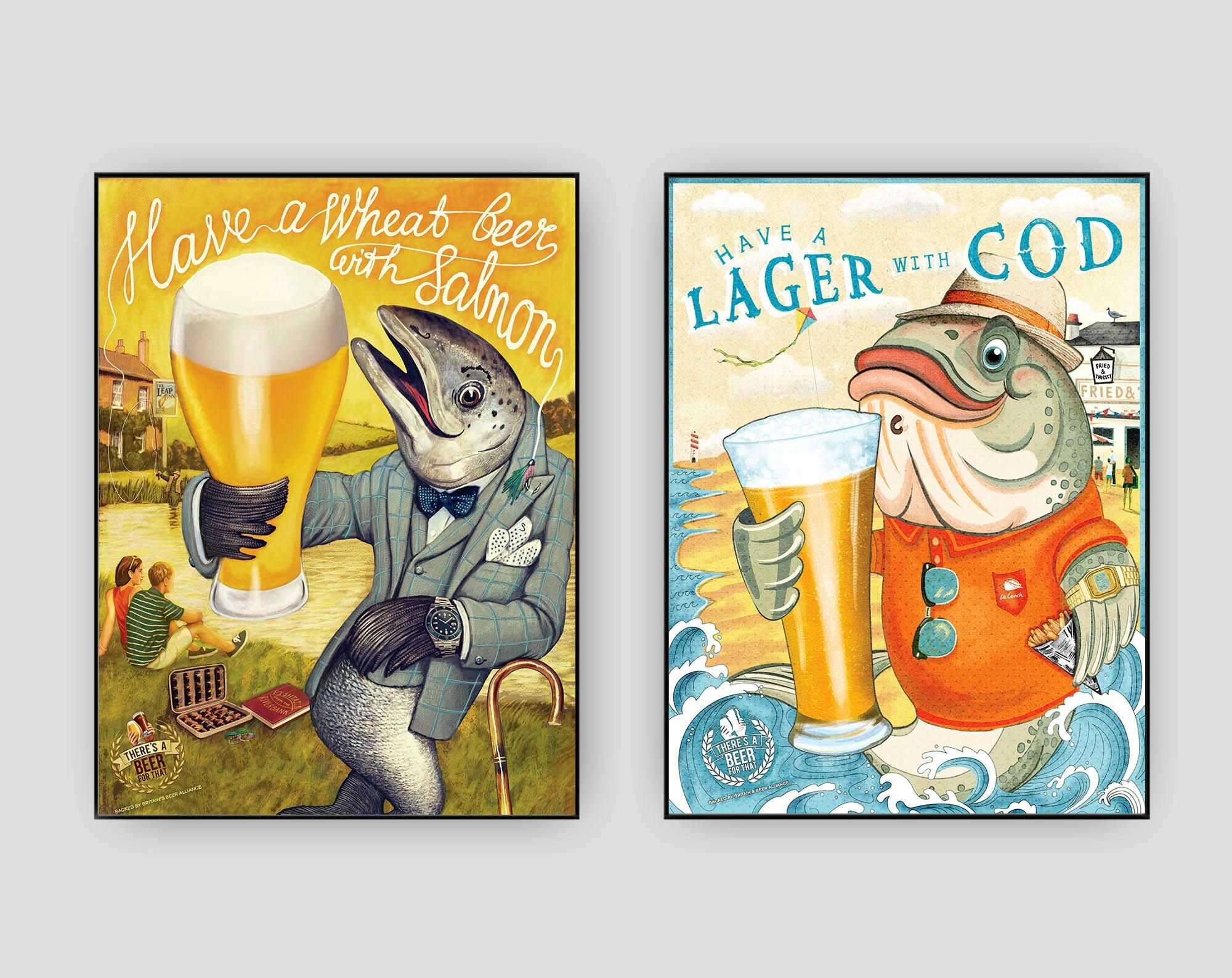 2 Постера Пиво размер А3 без рамки. Набор смешных плакатов "Пейте Пиво Пенное"/ Постеры с юмором для бани, бара, в подарок любителю пива