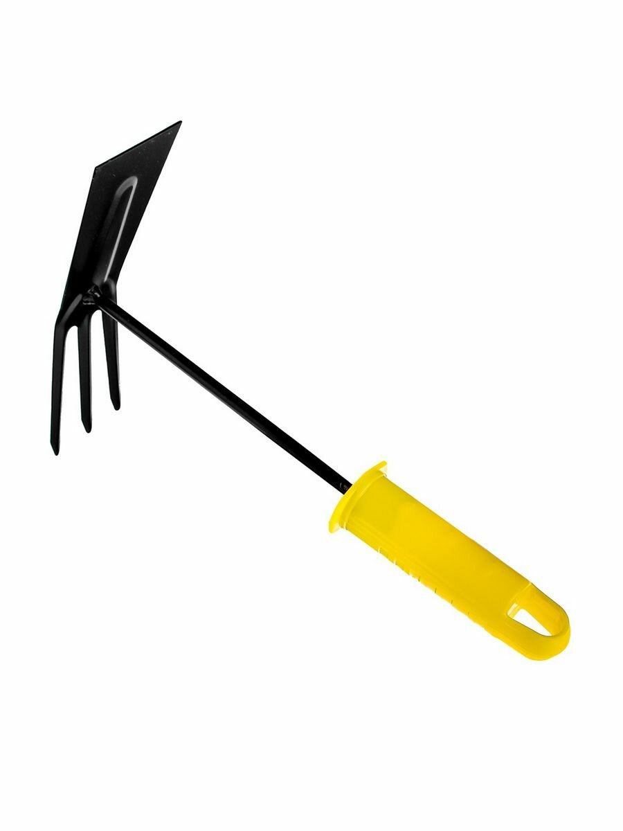 Мотыжка INBLOOM, длина 20 см, ширина 15 см, пластиковая ручка, желтая