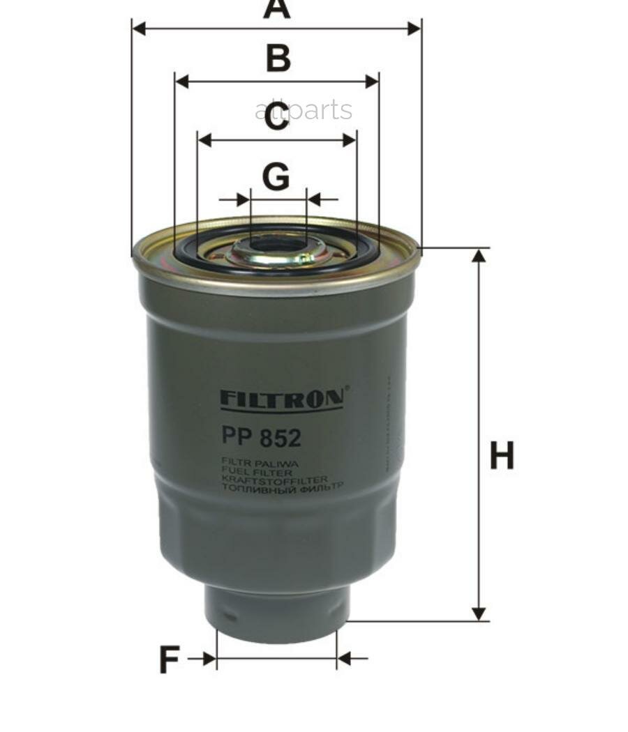 FILTRON PP 852 Фильтр топливный