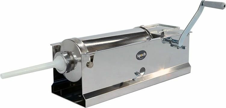 Шприц колбасный горизонтальный Apach asf8 ручной, для общепита, 4 насадки