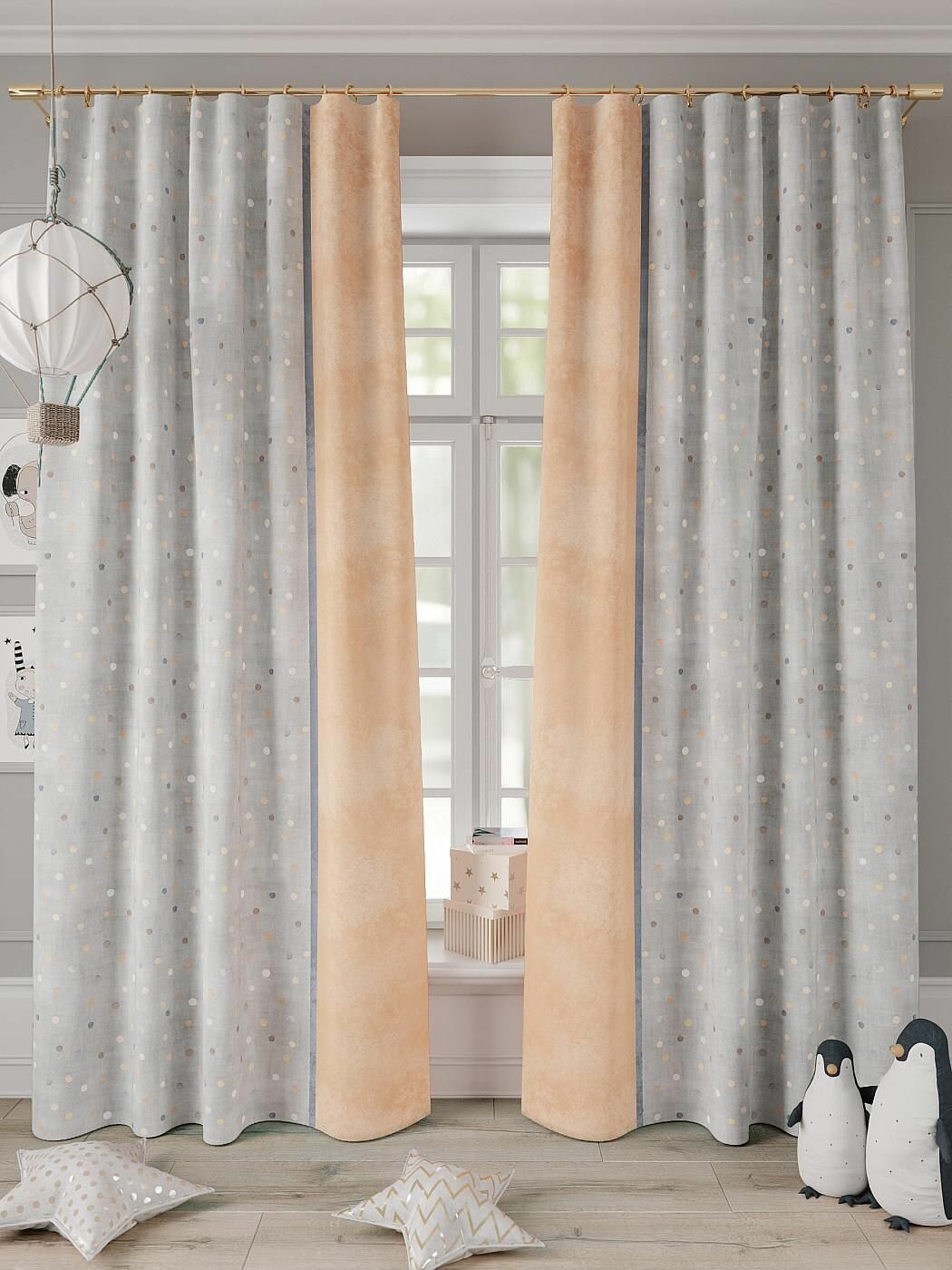 Комплект штор для детской Comfy Way / шторы в комнату 150х260 см 2 шт / Гайлин