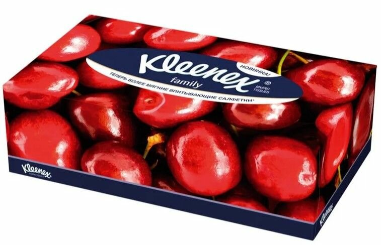 Набор из 3 штук Салфетки бумажные Kleenex Family 150шт