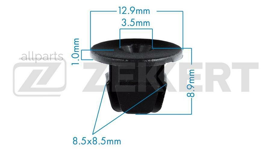 ZEKKERT BE-1711 Клипса крепёжная General Motors VAG (миним. кол-во заказа 10 шт)