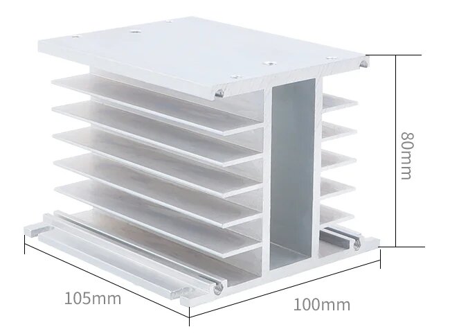 Трехфазный алюминиевый радиатор KADE 60-400А 10-60A