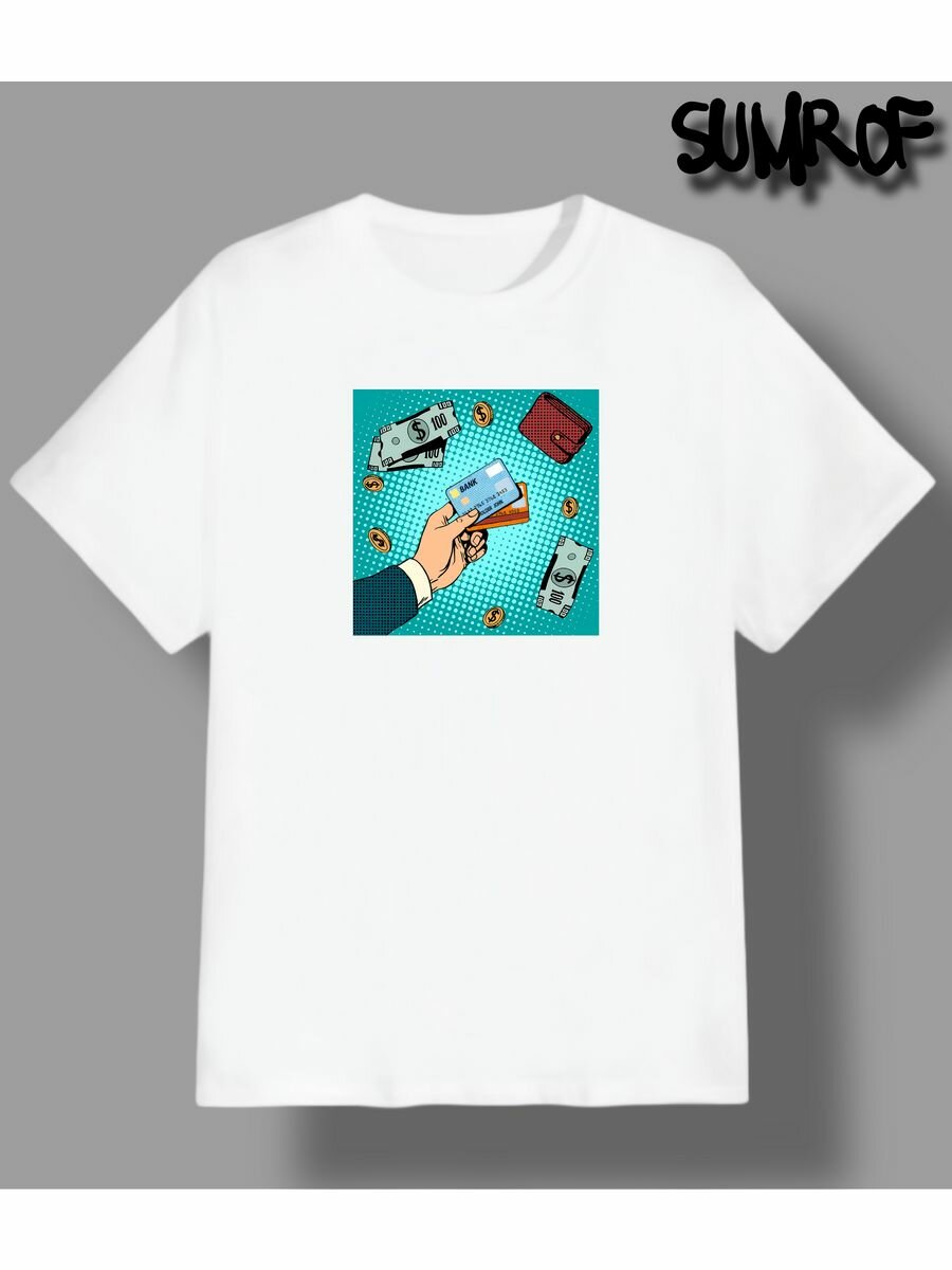 Футболка поп арт деньги