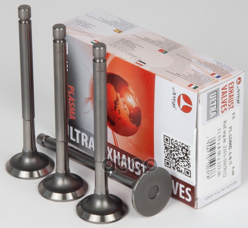 AMP Клапана выпускные AMP ВАЗ 2101-2107, 2121-21213 азотированные (цена за 4шт.) AMP арт. PLAD002A0N